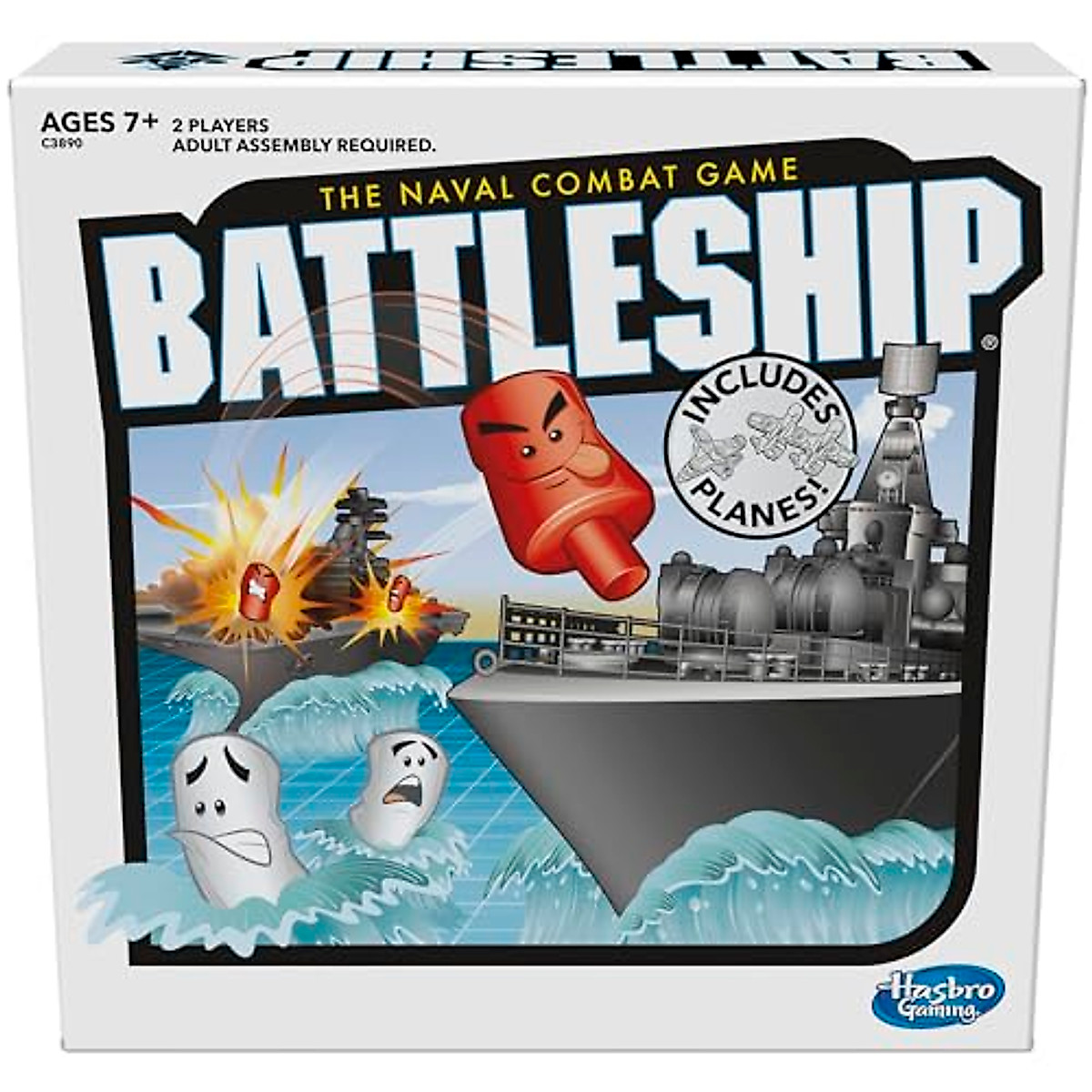 Hasbro Gaming Battleship With Planes Strategy Board Game for Ages 7 and Up (Amazon Exclusive)