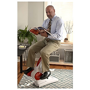 ExerSeat - Compact Hands Free Stationary Exercise Bike is Easy and Fun to Use.