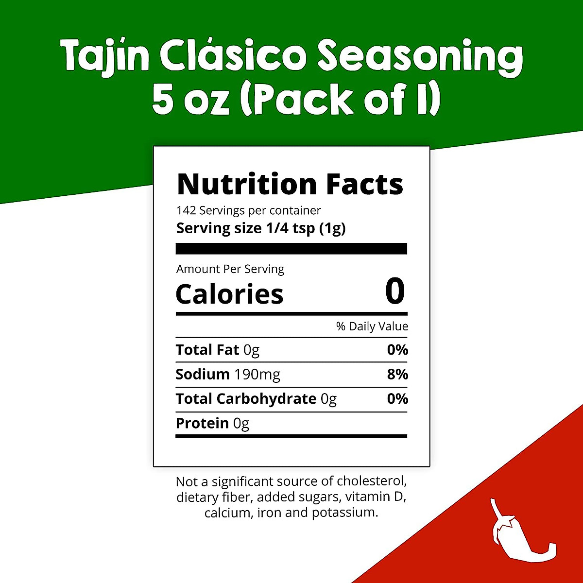Tajín Clásico Chile Lime Seasoning 5 oz (Pack of 1)