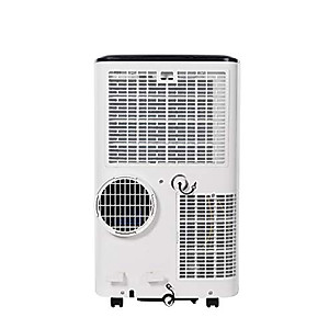 Honeywell Compact Portable Air Conditioner w/Dehumidifier & Fan Cools Rooms Up to 350 Sq.Ft. w/Drain Pan & Insulation Tape (HF08CESWK)