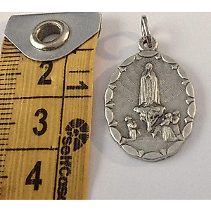 MADONNA OF FATIMA MEDAL (OUR LADY OF FATIMA)- OVAL SHAPE -100% MADE IN ITALY - THE PATRON SAINTS MEDALS