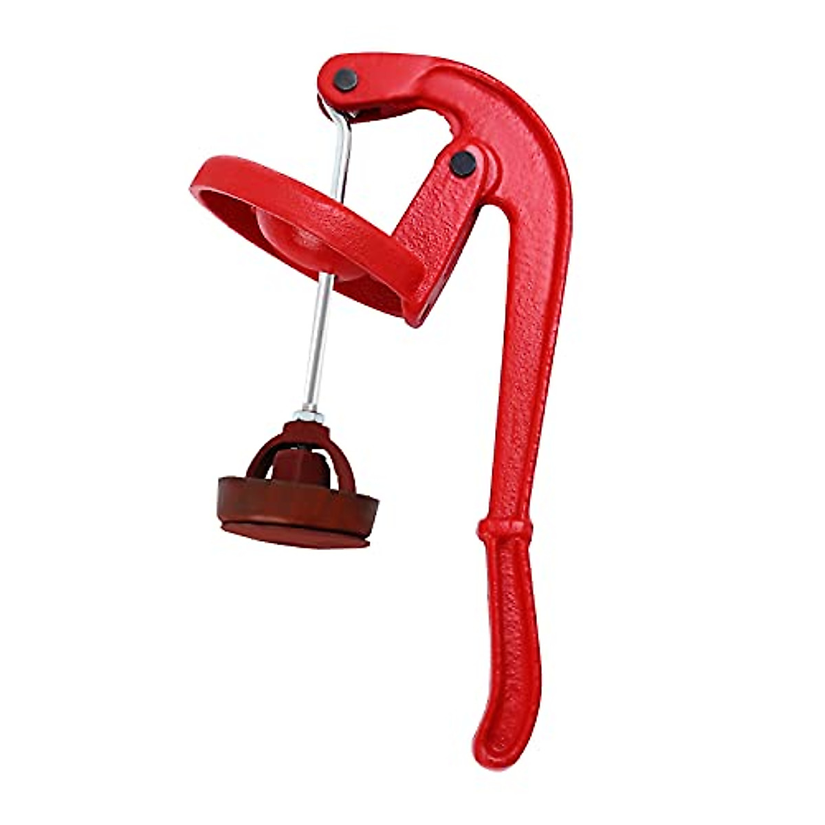 Samger Durable Antique Pitcher Hand Water Pump Cast Iron Red Hand Well Pump 25ft Maximum lift Manual Water Transfer Pump Boost Fountain for Outdoor, Yard, Pond, Garden Decoration Kit