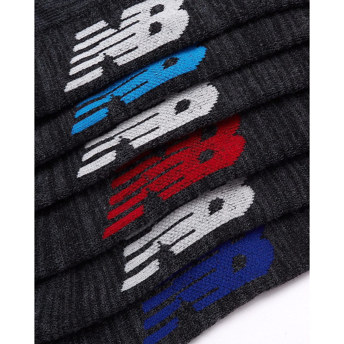 New Balance Men's Low Cut Socks - 12 Pack Performance Cushion No Show Athletic Socks for Men with Arch Support (Size: 6-12.5), Size 6-12.5, Black/Grey Assorted