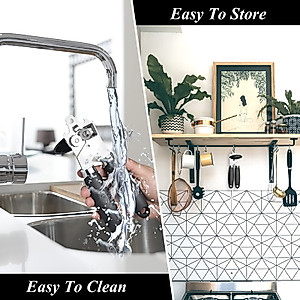 Jiaying Can Opener with Oversized Turn Knob and easy to grip with Comfortable Soft Handle,The Manual Handheld Can Opener, Sharp Cutting Wheel Built-in Bottle Opener—Black