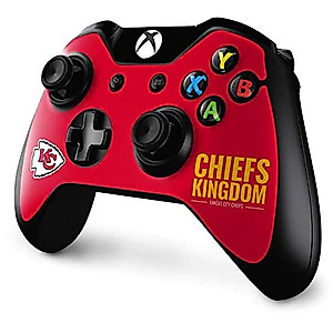 Skinit Decal Gaming Skin compatible with Xbox One Controller - Officially Licensed NFL Kansas City Chiefs Team Motto Design