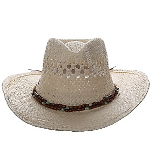 Panama Jack Drifter Sun Hat - Toyo Straw, 3 1/4" Shapeable Brim (Natural)