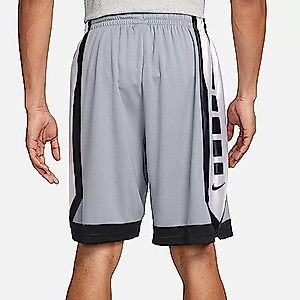 Nike Dri-FIT Elite Men's Basketball Shorts (Small, Cool Grey/Black/White)