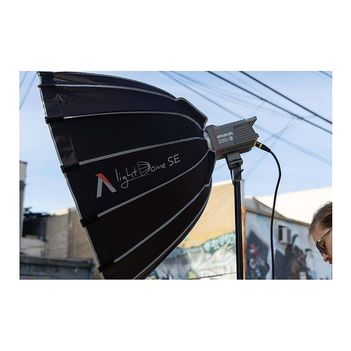 amaran 100dS Studio Light Daylight LED Video Light,amaran 100d upgrage Bluetooth App Control 8 Pre-Programmed Lighting Effects DC/AC Power Supply Photography Shooting Light (amaran 100dS)