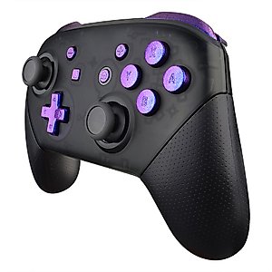eXtremeRate Purple Blue Chameleon Repair ABXY D-pad ZR ZL L R Keys for Nintendo Switch Pro Controller, DIY Replacement Full Set Buttons with Tools for Nintendo Switch Pro - Controller NOT Included