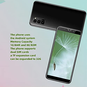 Unlocked Cell Phone，Y99 Android Smartphone, 5.75-inch IPS Full-Screen，Dual SIM Card，1GB RAM 8GB ROM，Only Supports Dual SIM Card Frequency Band of 3GWCDMA ：850/2100MHZ（Blue）