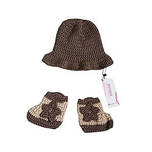 Pinbo® Baby Boys Photography Prop Crochet Knitted Cowboy Hat shoes