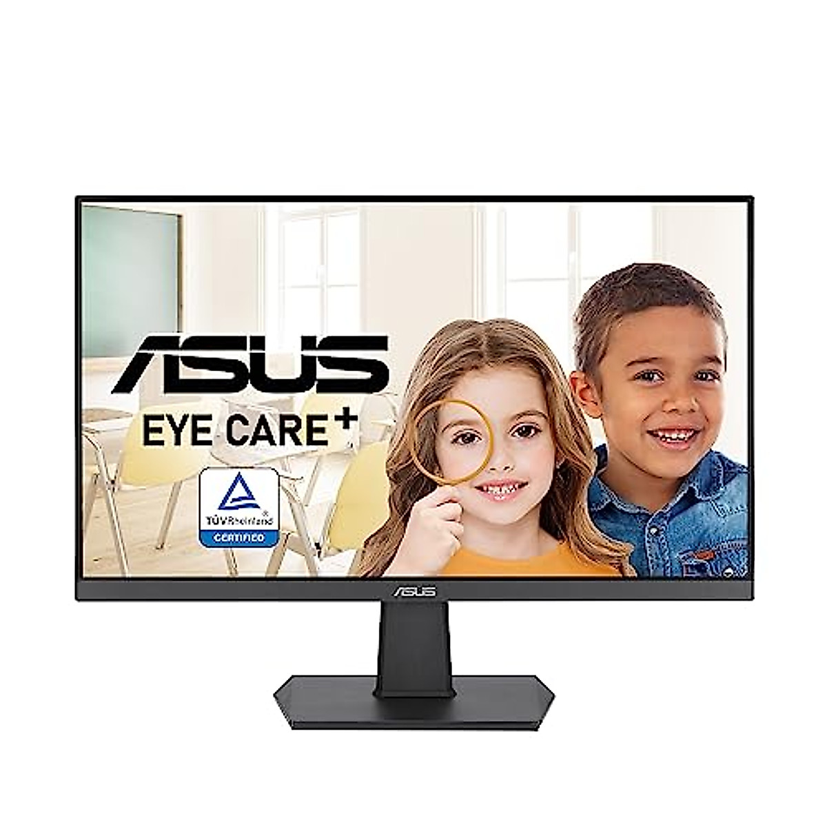 ASUS 27 Inch Monitor - 1080P, IPS, Full HD, Frameless, 100Hz, 1ms, Adaptive-Sync, for Working and Gaming, Low Blue Light, Flicker Free, HDMI, VESA Mountable, Tilt - VA27EHF,Black