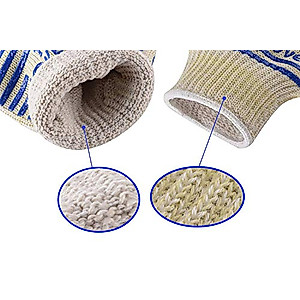 Jinhua mike Oven Mitt Gloves, 932°F Extreme Heat Resistant BBQ Hot Surface Handler Grill Gloves, Oven Heat Resistant Cooking Gloves for Kitchen Potholder and Outdoors（1 Pair）