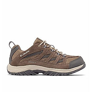 Columbia Womens Crestwood Waterproof Hiking Shoe, Brown, 8 US