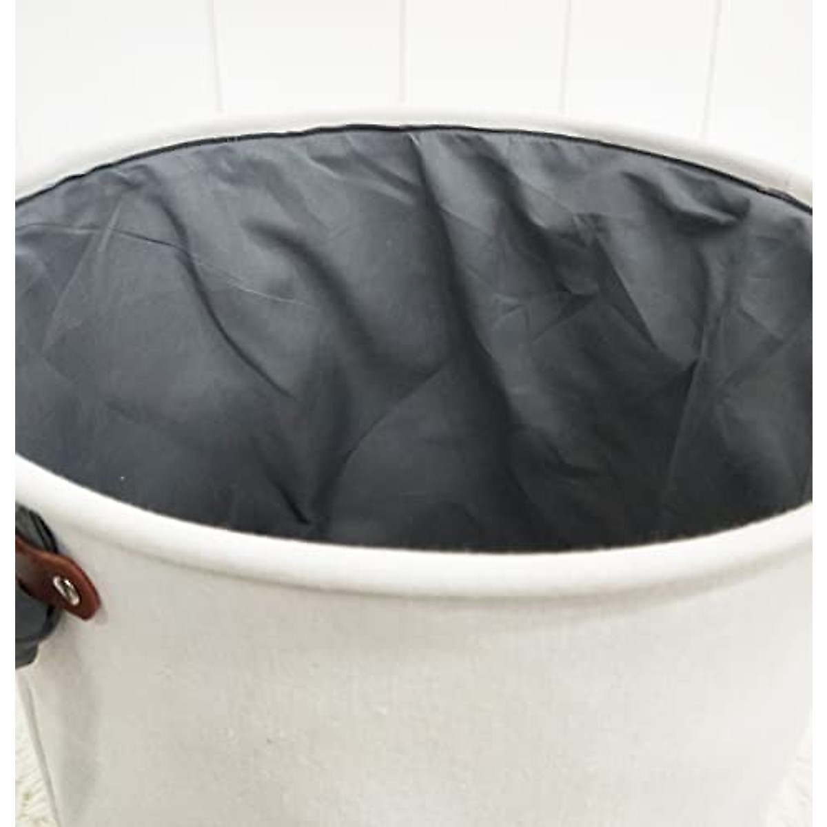 HIYAGON Laundry Baskets,Cotton Fabric Laundry Hamper,Collapsible Storage Baskets Home organizer Bin for Baby Nursery,Toys(Baby hamper)