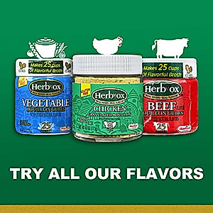 HERB-OX Beef Bouillon Cubes, Beef Stock Seasoning, 25 Ct, 3.25 oz