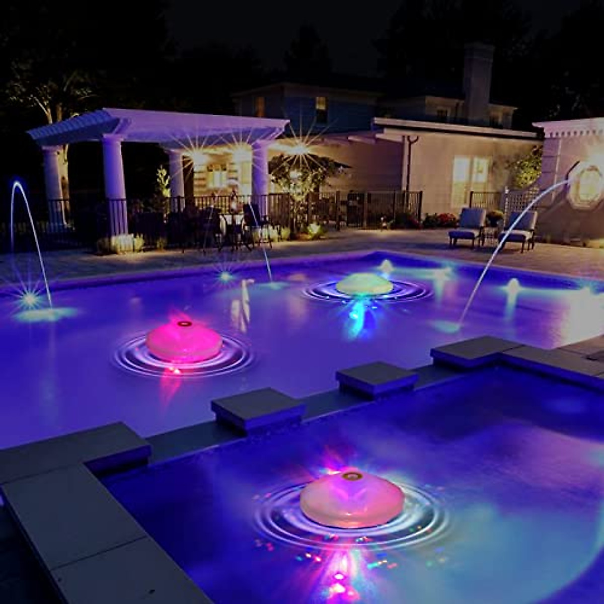 Float & Illuminate Your Pool with Colorful LED Lights - 8 Modes