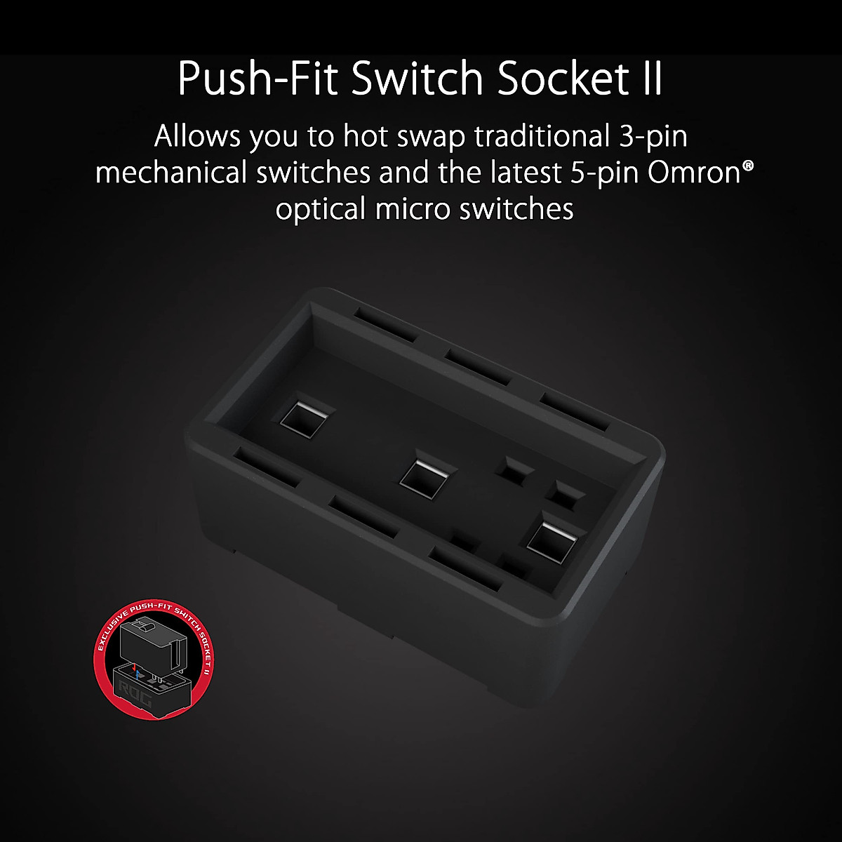 ASUS ROG Gladius III Wired Gaming Mouse | Tuned 19,000 DPI Sensor, Hot Swappable Push-Fit II Switches, Ergo Shape, ROG Omni Mouse Feet, ROG Paracord and Aura Sync RGB Lighting (Renewed)