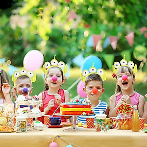 Jing xin Alien Headband Toy Stretchy Plush Eyeball Headband Accessories Alien Monster Headband for Party Cosplay (Green)