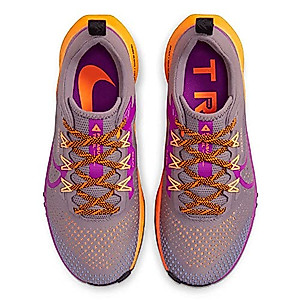 Nike Women's React Pegasus Trail 4 Running Shoes (Purple Smoke/Vivid Purple, us_Footwear_Size_System, Adult, Women, Numeric, Medium, Numeric_8)