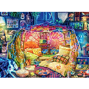 Buffalo Games - Aimee Stewart - Blanket Fort 1979-1000 Piece Jigsaw Puzzle for Adults Challenging Puzzle Perfect for Game Nights - Finished Puzzle Size is 26.75 x 19.75