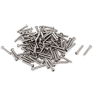 0.4mm Pitch M2x12mm Hex Socket Button Head Bolts Screws 100 Pcs