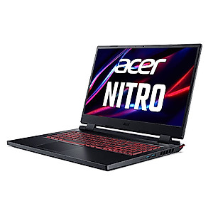 acer 2022 Nitro 5 17.3" FHD 144Hz IPS Gaming Laptop, Intel Core i5-12500H, 16GB RAM, 512GB PCIe SSD, Backlit, NVIDIA GeForce RTX 3050, Win11 Pro, Black, 32GB SnowBell USB Card