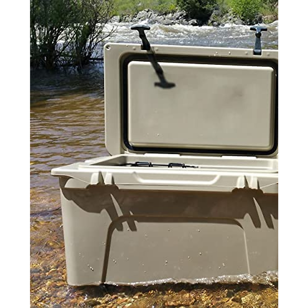 ALIENSX Universal Replacement Lid Latches for Yeti Tundra and Roadie Coolers, Durable Rubber T-Latch Design, Helps Save Fingers/Knuckles, fits Yeti, RTIC & Other Related Coolers (Aqua)