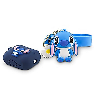 (1 Pack) BGAANM Airpods Pro 2nd Generation Case Cover with Doll and Keychain, Cute Skin Design Silicone Charging Case Protective Cover Accessories Compatible for Airpods pro 2 Case 2022 (Stitch)