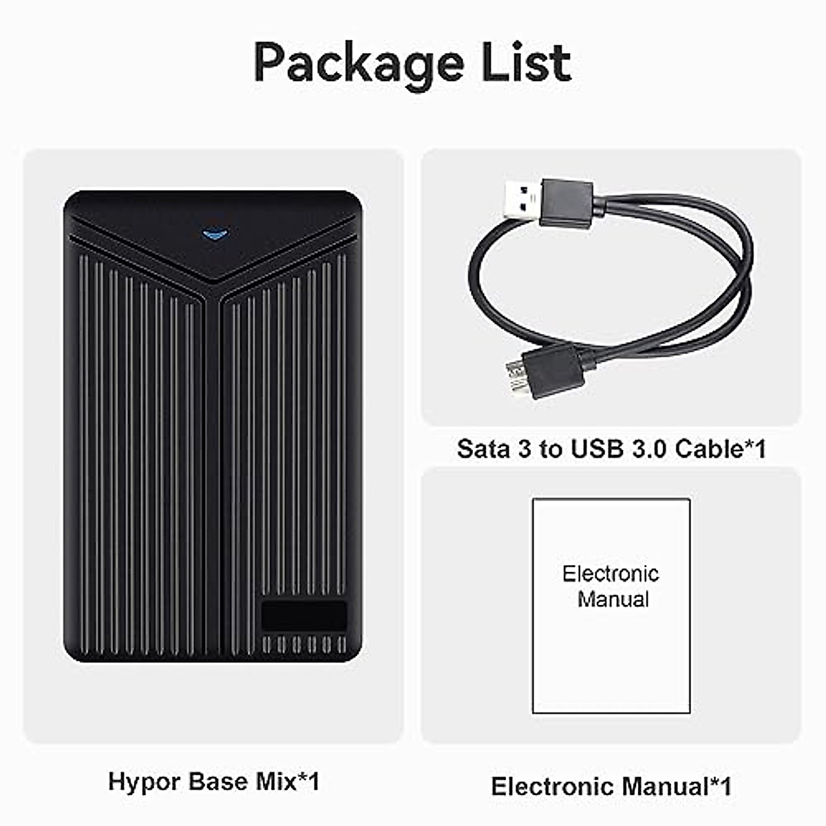 Retro Game Console HDD 5T Hyper Base Mix, Emulator Console with 63139 Video Games, 3 Game System Launchbox/Retrobat/Playnite, Plug and Play for Win 8.1/10/11, Game Hard Drive Support 5400 RPM, 6GB/s