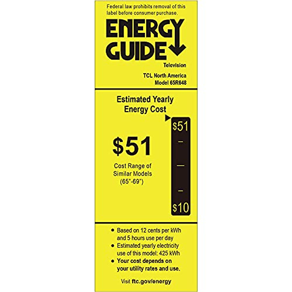 TCL 65-inch Class 6-Series 8K Mini-LED UHD QLED Dolby Vision HDR Smart Roku TV - 65R648, 2021 model