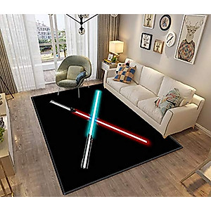 Stop Wars Area Rugs Non-Slip Floor Mat Doormats Home Runner Rug Carpet for Bedroom Indoor Outdoor Kids Play Mat Nursery Throw Rugs Yoga Mat