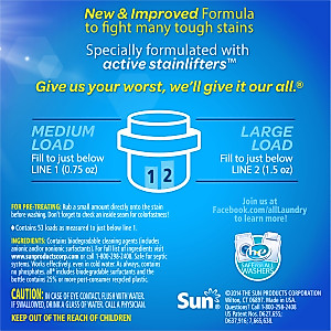 all Small & Mighty Super Concentrated Liquid Laundry Detergent, Clear, 40 Fluid Ounces, 53 Loads