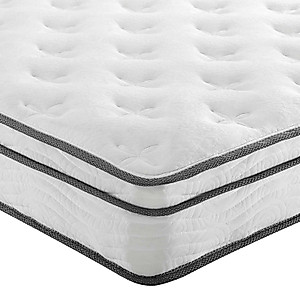 Modway Jenna 8” Innerspring and Memory Foam Queen Mattress With Individually Encased Coils