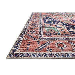 Justina Blakeney x Loloi Cielo Collection CIE-06 Coral / Multi Transitional 2'-6" x 7'-6" Runner Rug