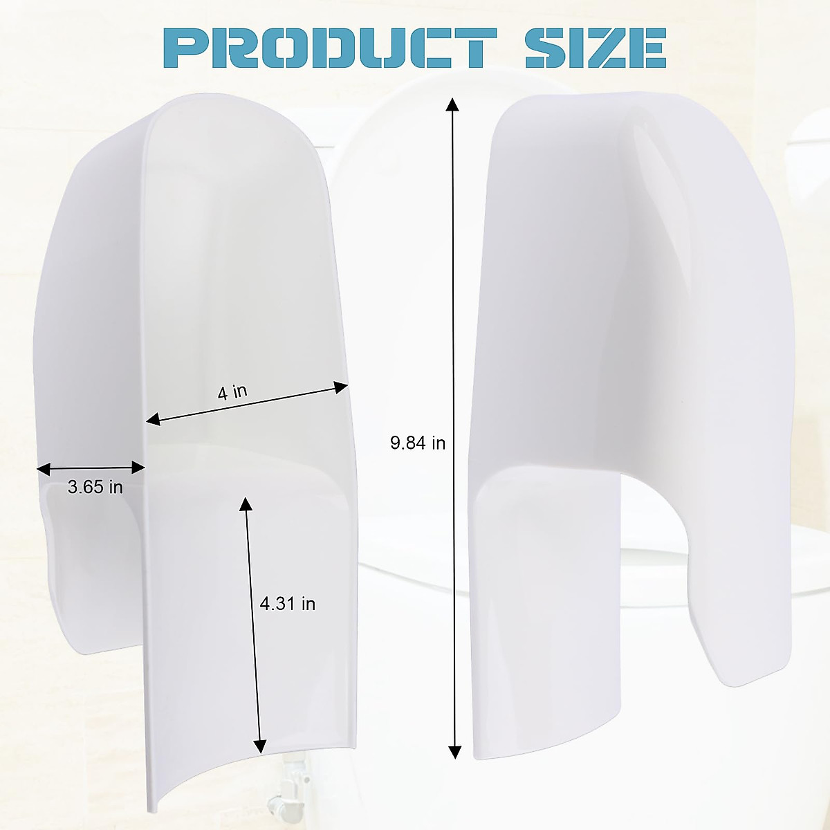 Portable Toilet Splash Guard for Directs Urine Home Care Disability Elevated and Boys Potty Training, Diversion Pee Guard Prevents Kids & Adult Men from Peeing Splash, Upgrad Fits Most Toilet Seats