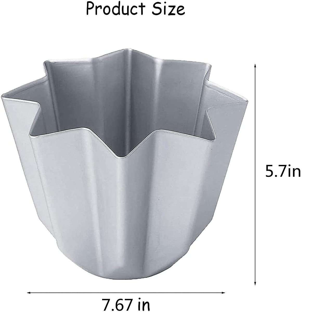 cdbz Pandoro Mold Octagonal Baking Pan Mold,Pandoro Cake Mold Non-stick Mousse Cheese Cake Mold Anode Deep Octagonal Cake Mould Baking Molds Muffin Chocolate Cookie Baking Mould 500g