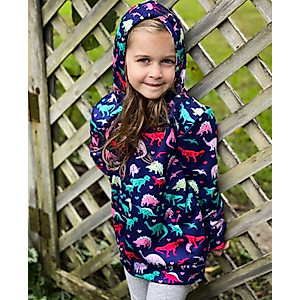 Toddlers Girl Dinosaur Sweaters Hoodies 3D Printed Colorful Animal Zoo Hooys Pullover Sweatshirts sOFT Comfy Stretch Long Sleeve Baby Kids Children Outfits for Little Boy Size 4 5 6 Years Old Clothing