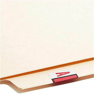 Smead BCCR Bar-Style Alphabetic Color-Coded Labels, Letters A-Z, Assorted Colors, 500 Labels per Roll (67070)