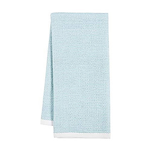 KAF Home Ayesha Curry Mixed Utility Kitchen Towel Set | Set of 6 Mixed Terry Kitchen Towels | Absorbent Kitchen Towels Perfect for Spills, Drying Dishes, Cooking, and Any Household Mess - Aqua