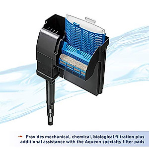 Aqueon QuietFlow 50 LED PRO Aquarium Fish Tank Power Filter For Up To 50 Gallon Aquariums