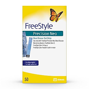 Freestyle Precision Neo Blood Glucose Test Strips, 50 Strips