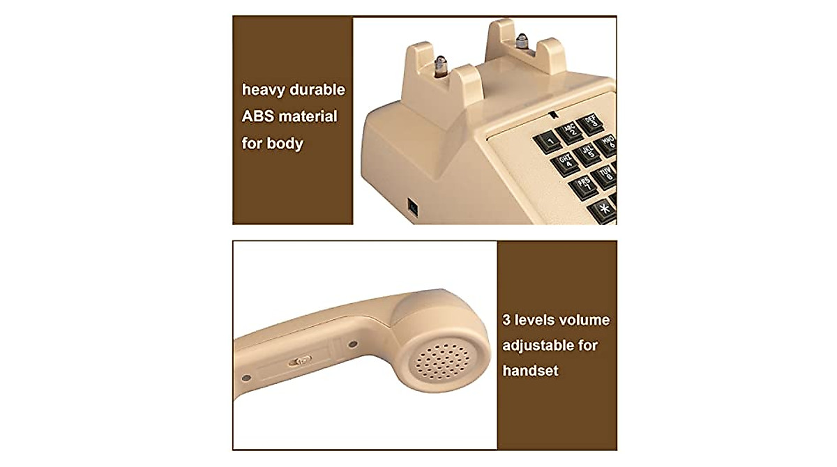 Classic TelPal Retro Landline Phone - Perfect for Home & Office