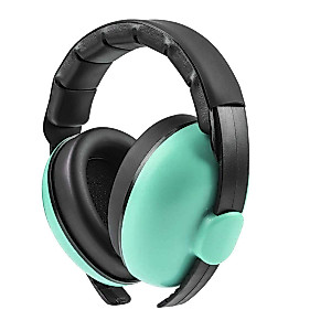 Baby Noise Cancelling Headphones, Ear Protection Earmuffs Noise Reduction for 0-3 Years Kids / Toddlers / Infant, for Babies Sleeping, Airplane, Concerts, Movie, Theater, Firework (Mint Green)