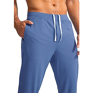 G Gradual Men's Golf Joggers Pants with Zipper Pockets Stretch Sweatpants Slim Fit Track Pants Joggers for Men Work Running (Slate Blue, XXL)