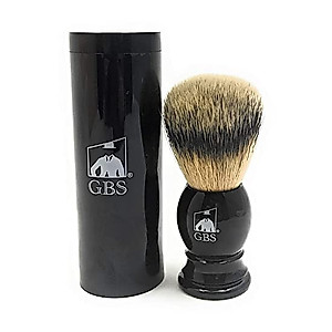 G.B.S Shaving Set for Sensitive Skin, Includes Steel Lather Bowl, Lavender and Citrus Aftershave Balm, Lavender and Citrus Shave Soap and Synthetic Shave Brush with Travel Tube