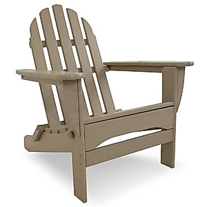 POLYWOOD AD5030SA Classic Folding Adirondack, Sand