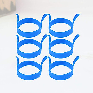 UPKOCH 12 Pcs Silicone Egg Ring Non Stick Egg Cooking Rings Fried Egg Mold Pancake Rings for Frying Eggs Omelet Egg Mcmuffins Random Color