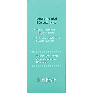 Fitbit Flex Vibrant Accessory Pack, Violet/Pink/Teal, Small