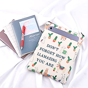 Llama Lovers Book Sleeve Llama Book Cover Alpaca Book Sack Llama Animals Lovers Book Pouch Don’t Forget How Llamazing You are Book Protector Llama Waterproof Book Sack (LlamaBS)